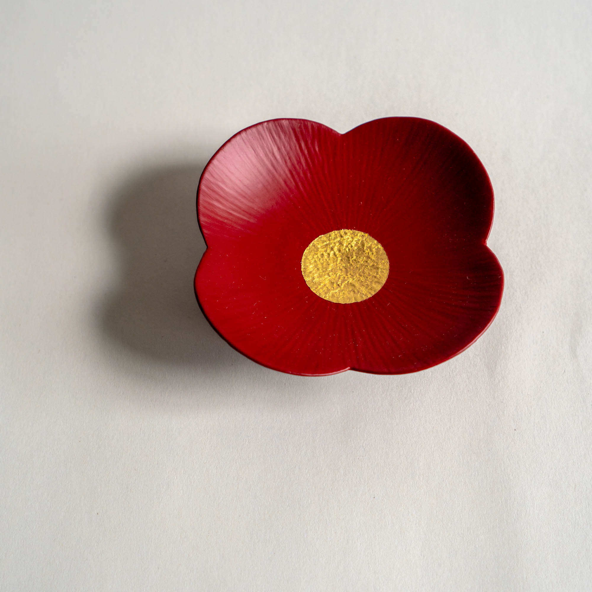 Otchil Flower Small Plate - Red – Leef NYC